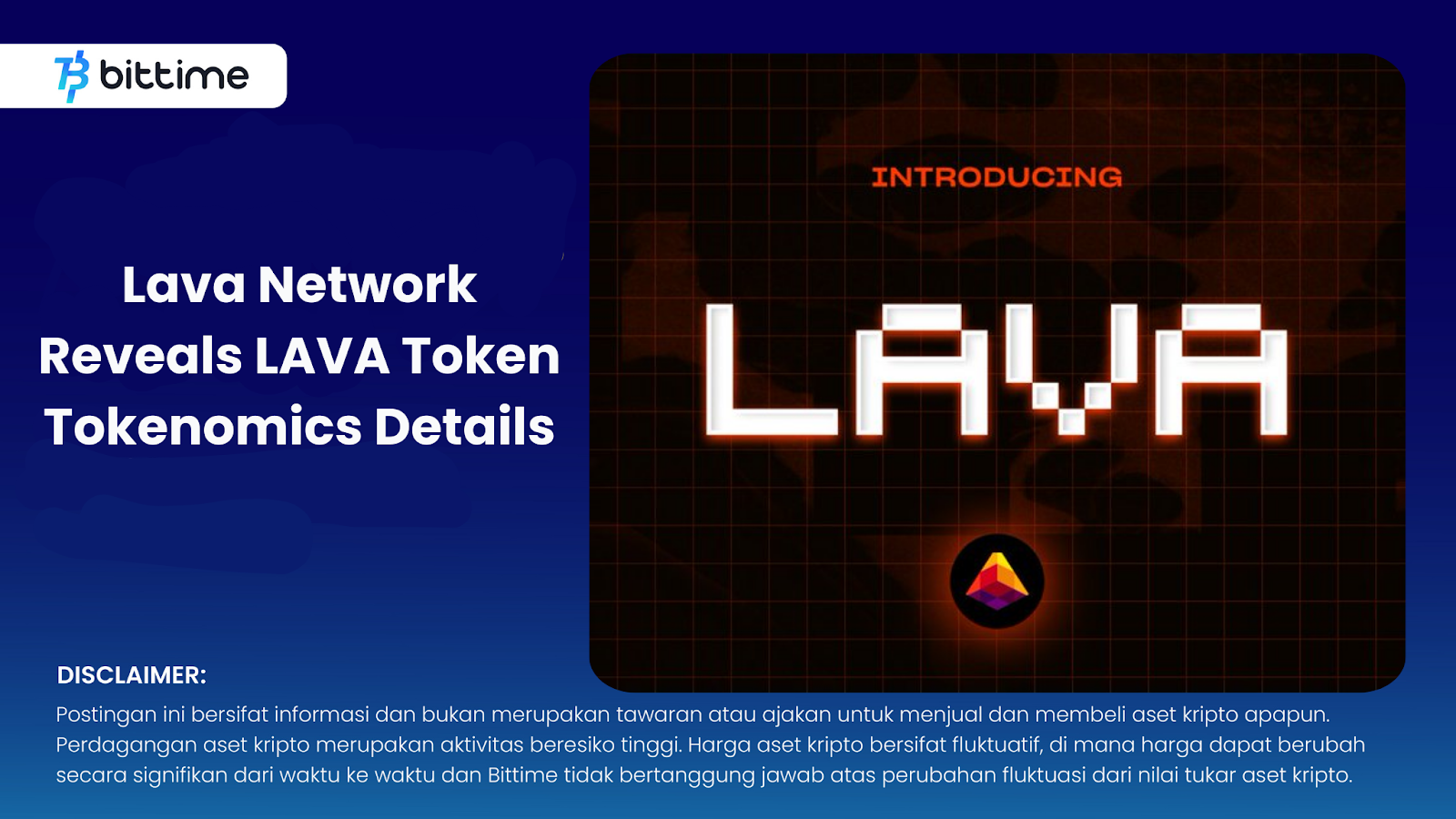 Lava Network Reveals LAVA Token Tokenomics Details – Bittime