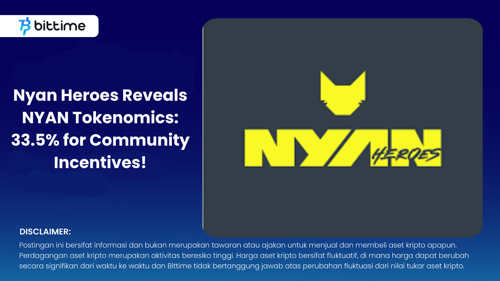 Nyan Heroes Reveals NYAN Tokenomics: 33.5% for Community Incentives ...