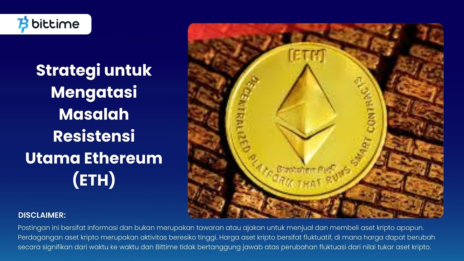 Strategi untuk Mengatasi Masalah Resistensi Utama Ethereum (ETH) – Bittime