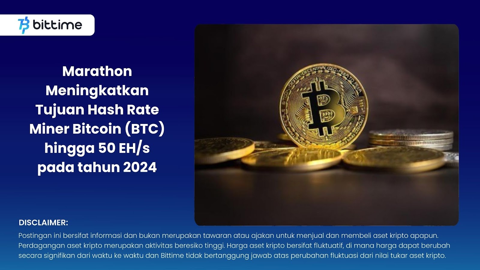 Marathon Increases Bitcoin (BTC) Hash Rate Miner Goal to 50 EH/s by 2024. – Bittime