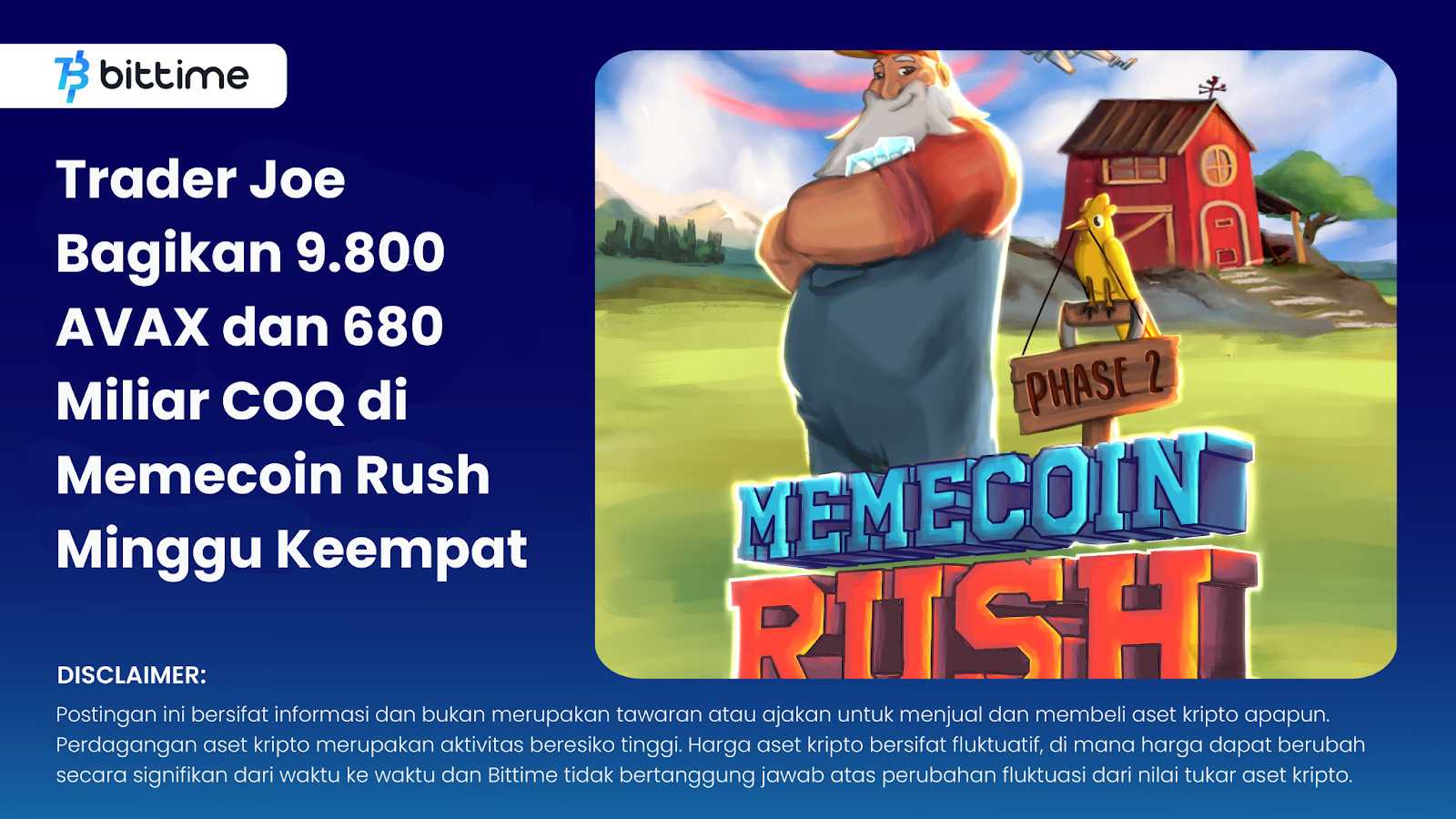 Trader Joe Shares 9,800 AVAX and 680 Billion COQ in Week 4 of Memecoin ...