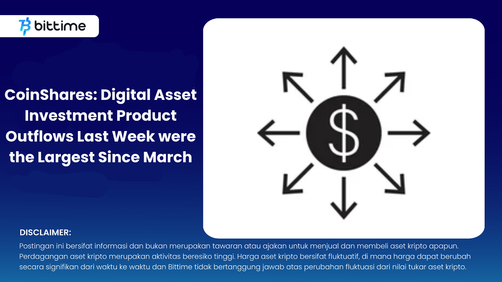 CoinShares: Digital Asset Investment Product Outflows Last Week were the Largest Since March ...
