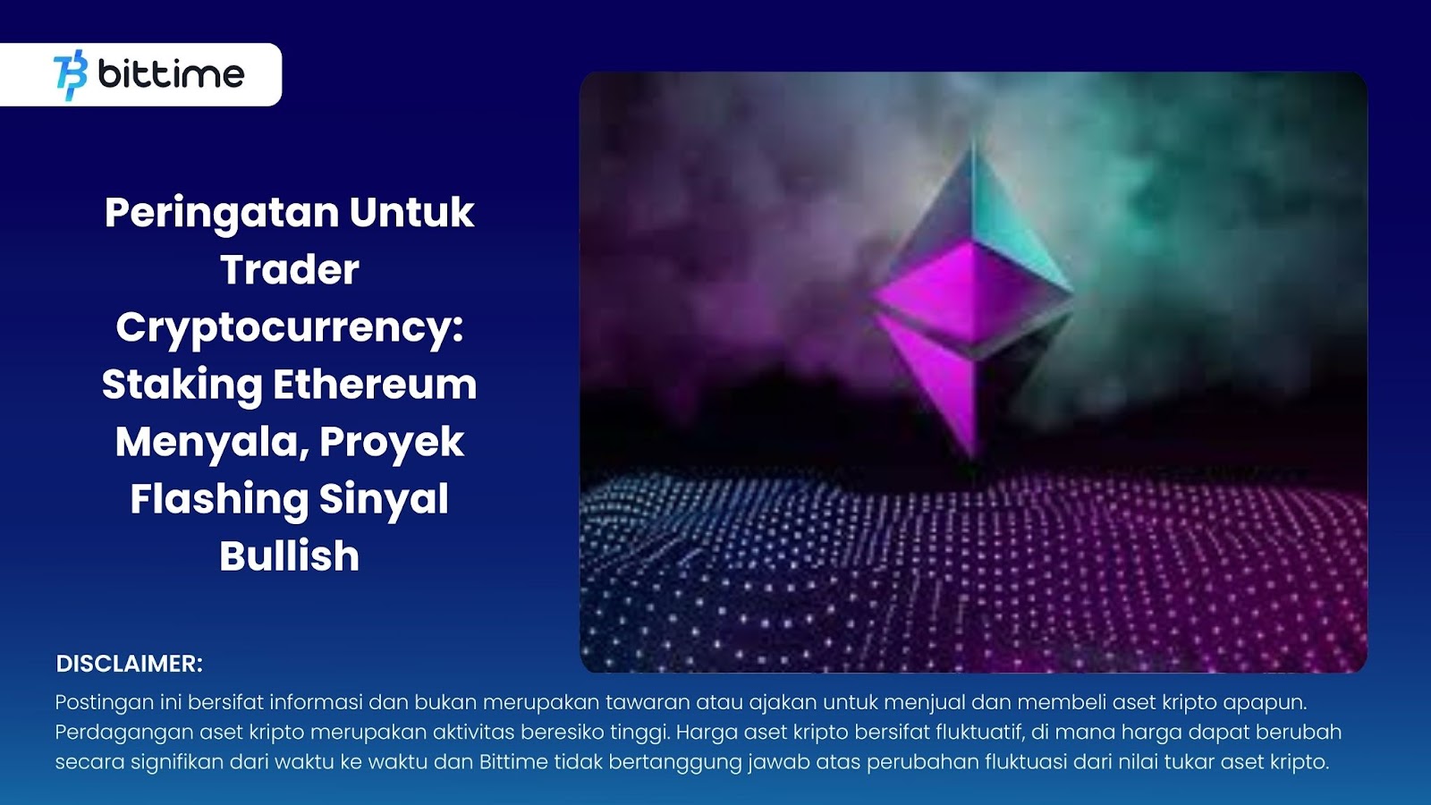 Peringatan Untuk Trader Cryptocurrency: Staking Ethereum Menyala, Proyek Flashing Sinyal Bullish ...
