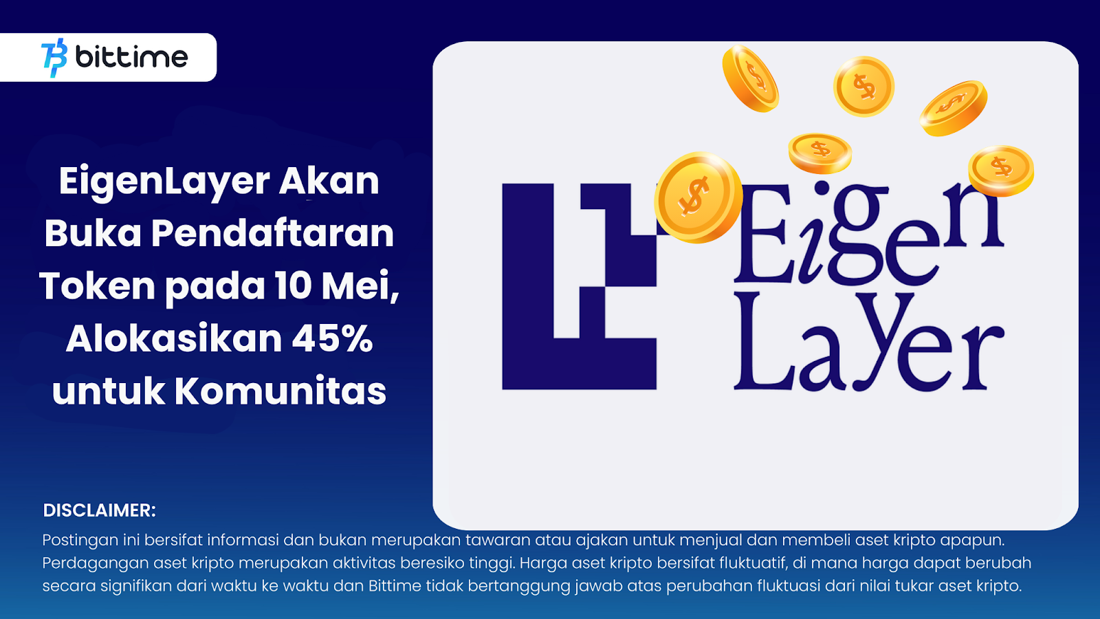 EigenLayer Will Open Token Registration on May 10, Allocate 45% for ...