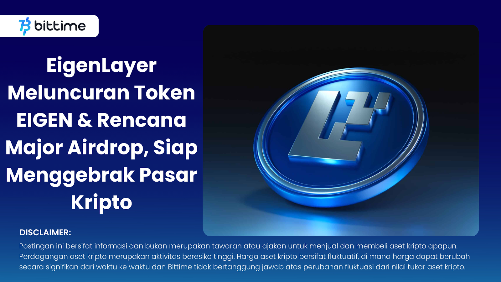 EigenLayer Launches EIGEN Token & Plans Major Airdrop, Ready to Hit the Crypto Market – Bittime