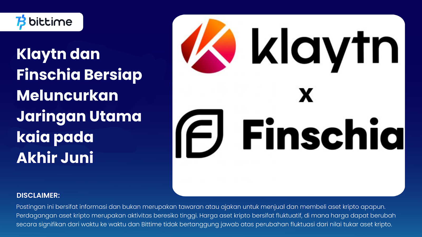 Klaytn and Finschia Prepare to Launch kaia Main Network in Late June – Bittime