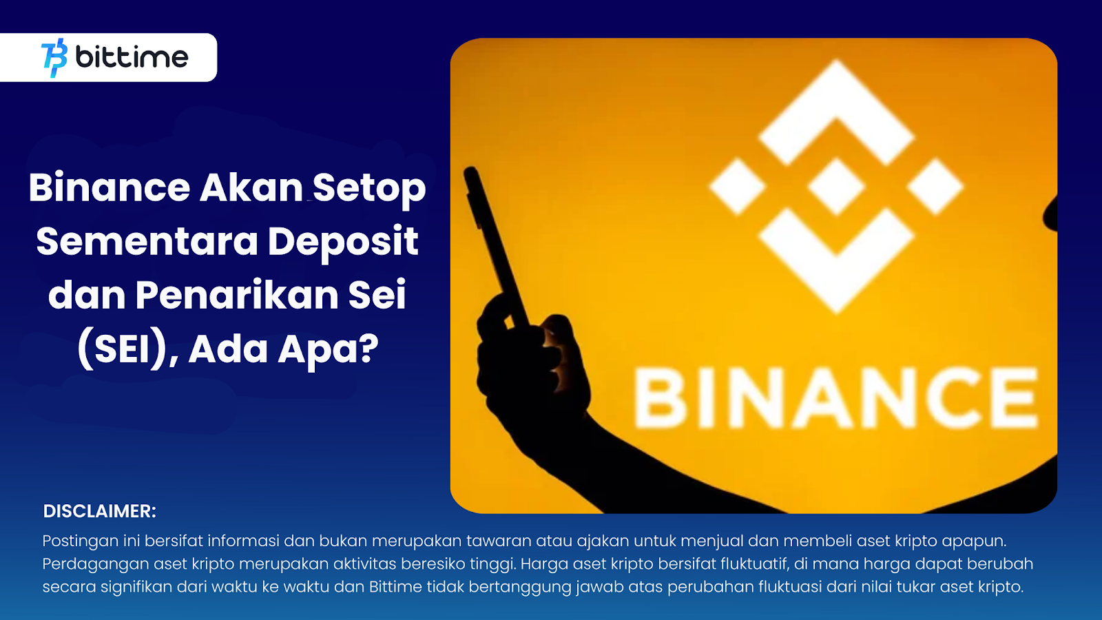 Binance Akan Setop Sementara Deposit dan Penarikan Sei (SEI), Ada Apa? – Bittime