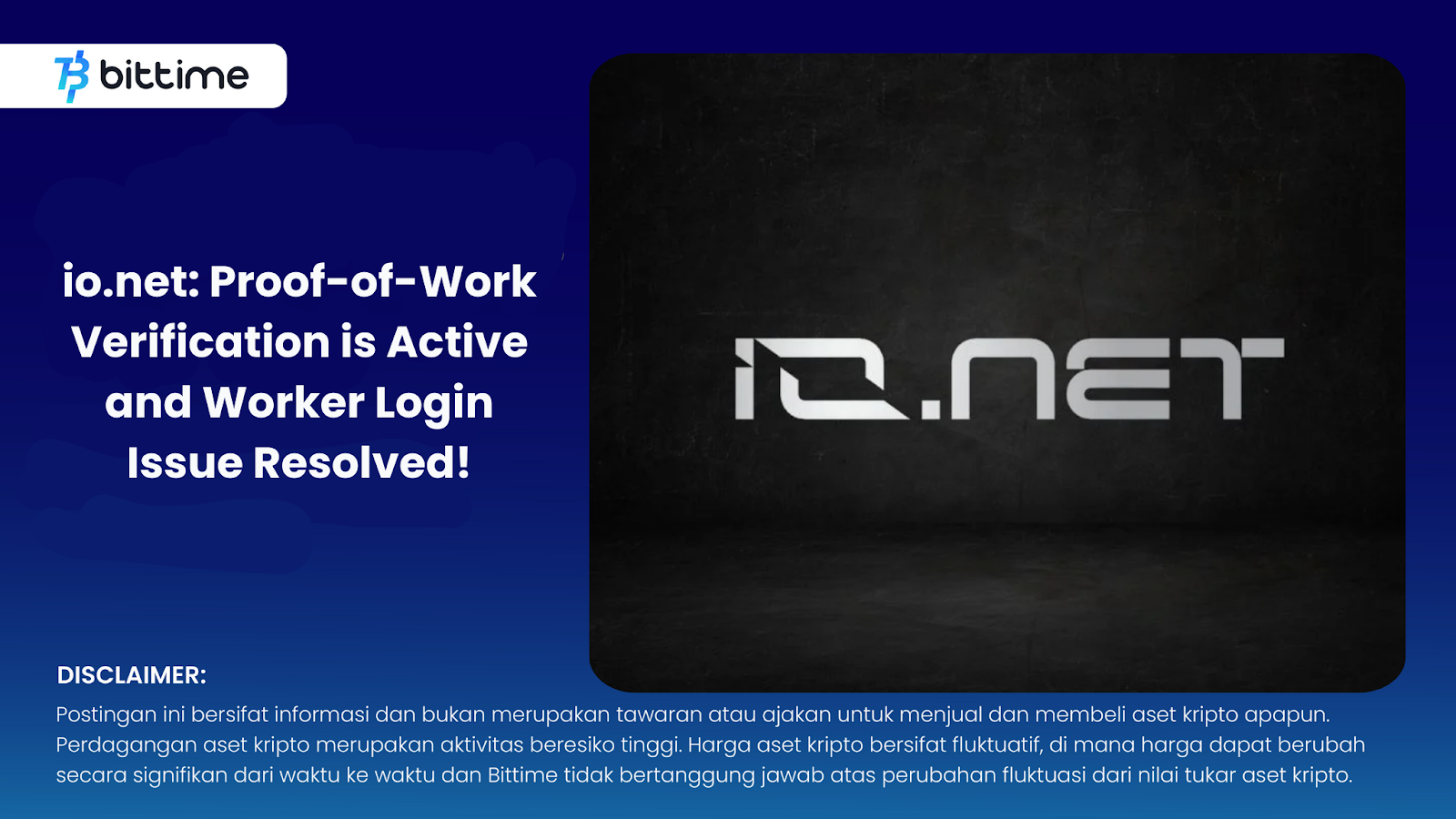 io.net: Proof-of-Work Verification is Active and Worker Login Issue ...