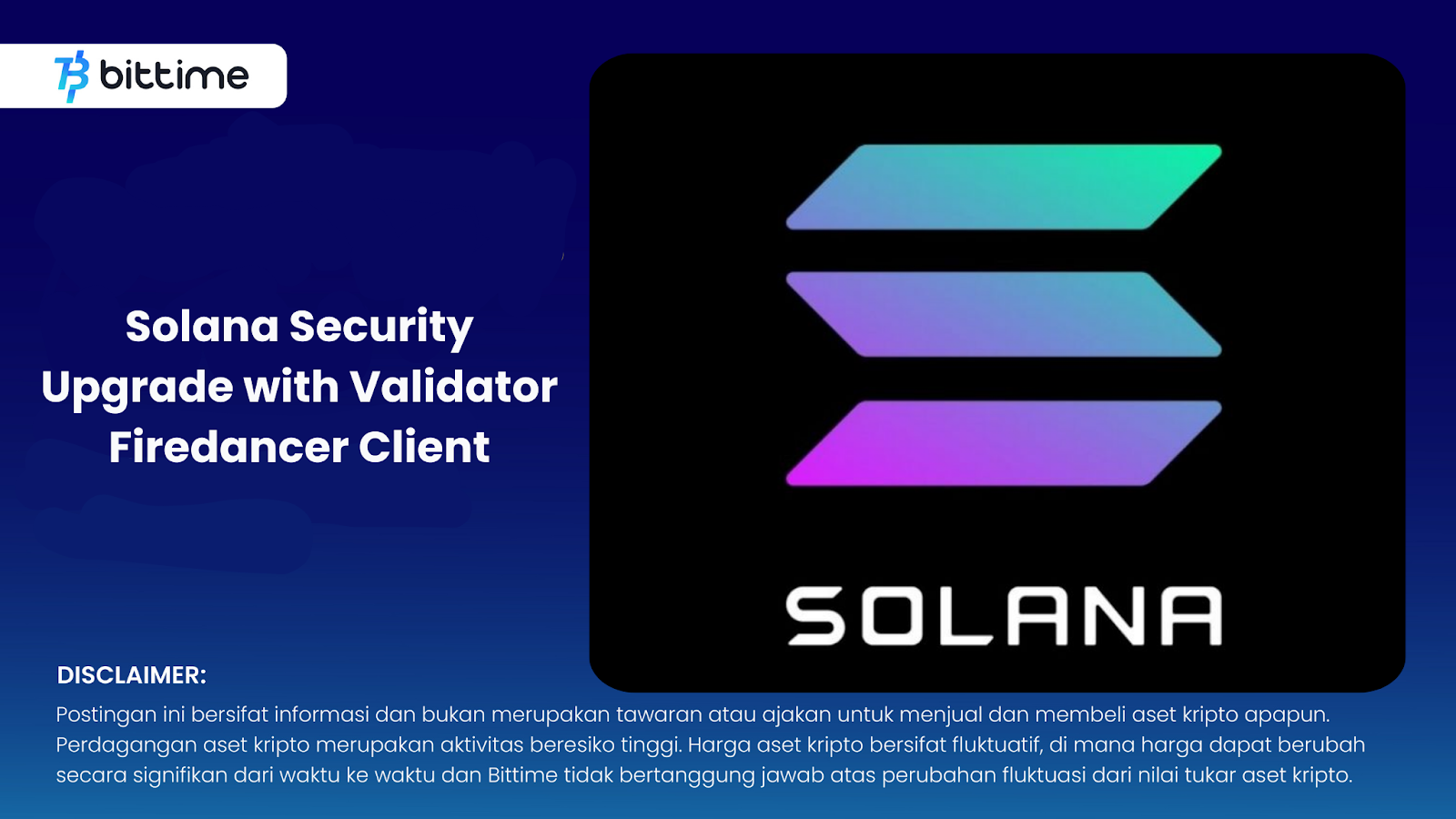 Solana Security Upgrade with Validator Firedancer Client – Bittime Solana Security Upgrade with Validator Firedancer Client – Bittime