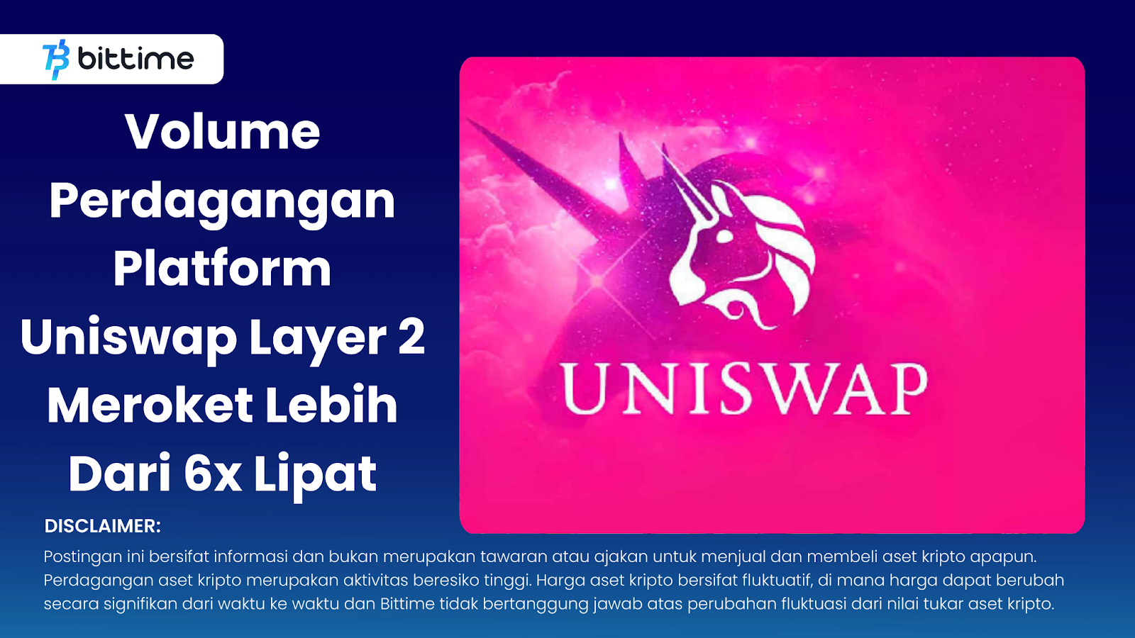 Volume Perdagangan Platform Uniswap Layer 2 Meroket Lebih Dari 6x Lipat ... Volume Perdagangan Platform Uniswap Layer 2 Meroket Lebih Dari 6x Lipat ...