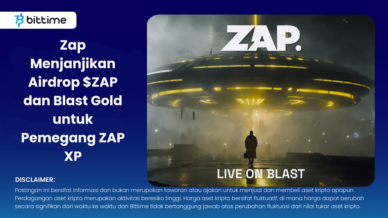 Zap Promises $ZAP Airdrop and Blast Gold for ZAP XP Holders – Bittime