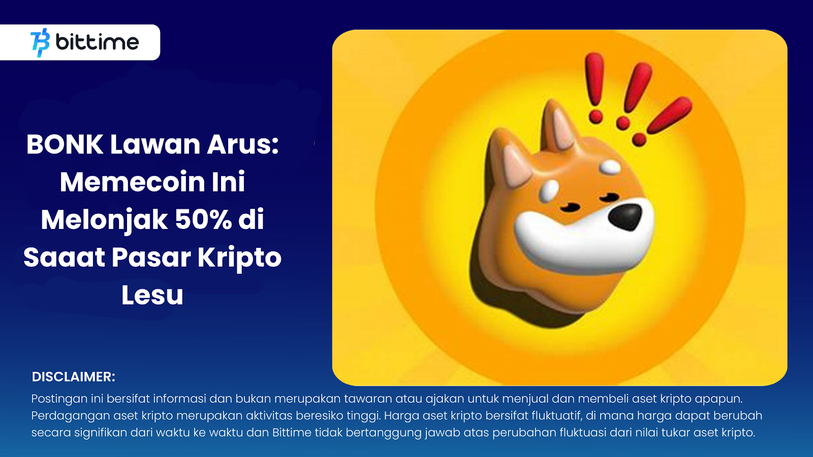 BONK Goes Against the Grain: This Memecoin Surges 50% as Crypto Market Sluggish – Bittime