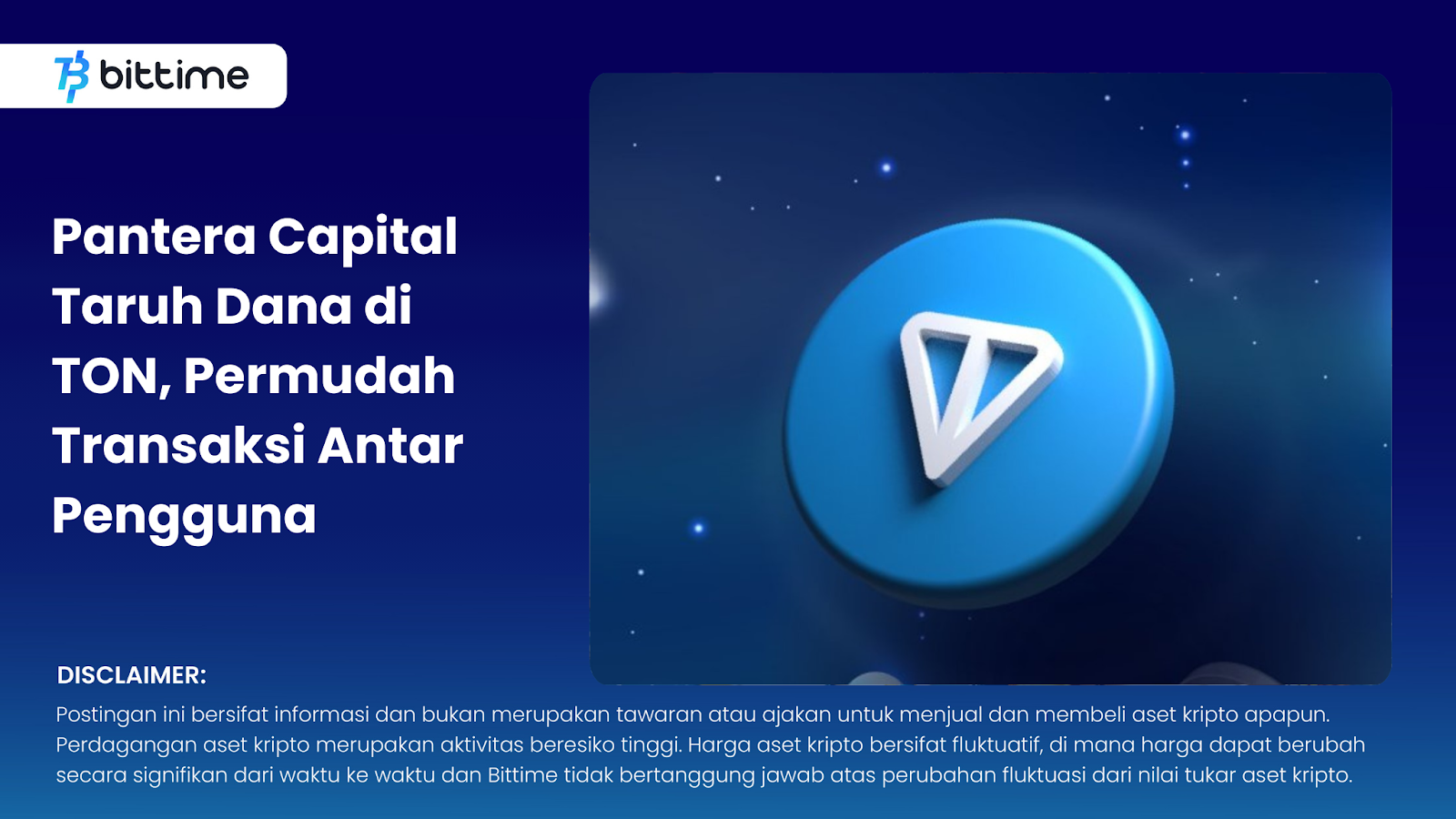 Pantera Capital Put Funds in TON, Simplify Transactions Between Users – Bittime