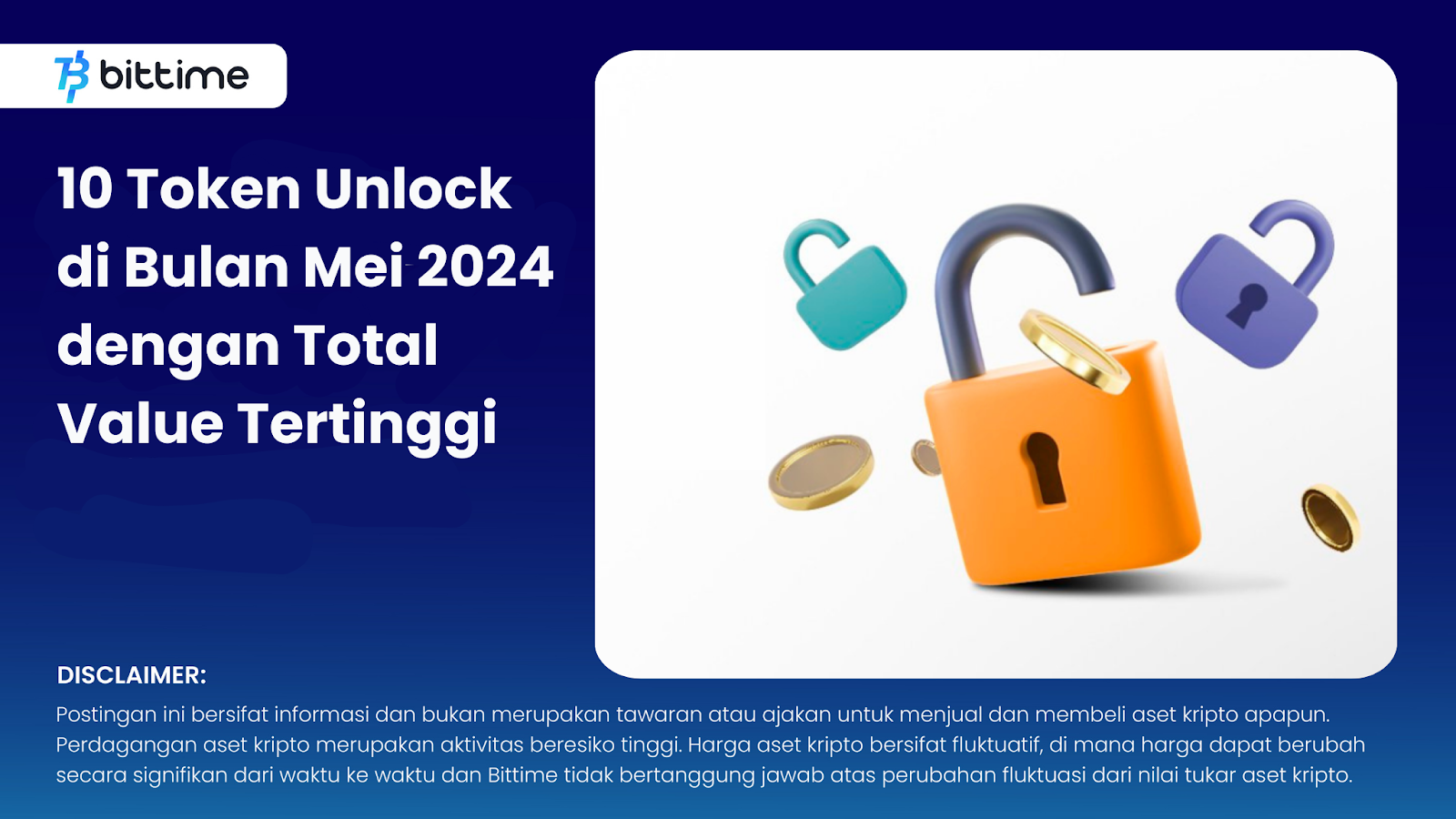 10 Tokens Unlocked in May 2024 with the Highest Total Value – Bittime