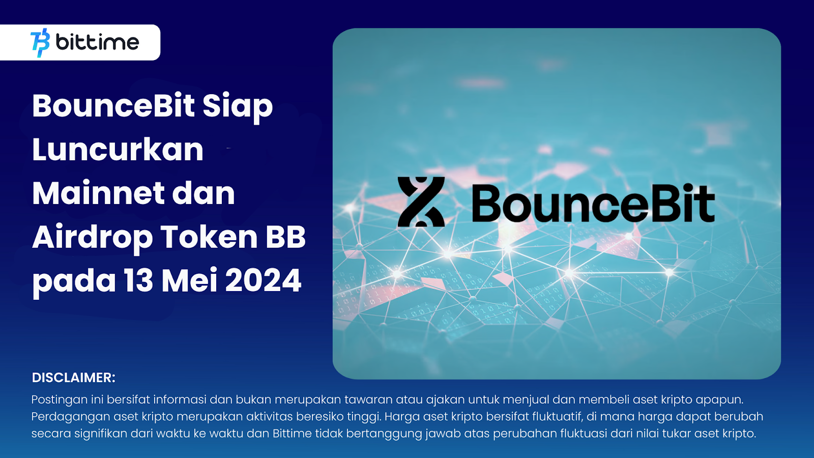 BounceBit Ready to Launch Mainnet and BB Token Airdrop on May 13, 2024 – Bittime