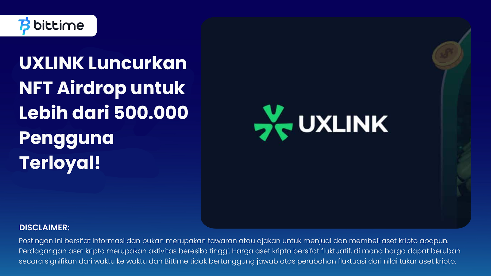 UXLINK Launches NFT Airdrop for Over 500,000 Loyal Users! – Bittime