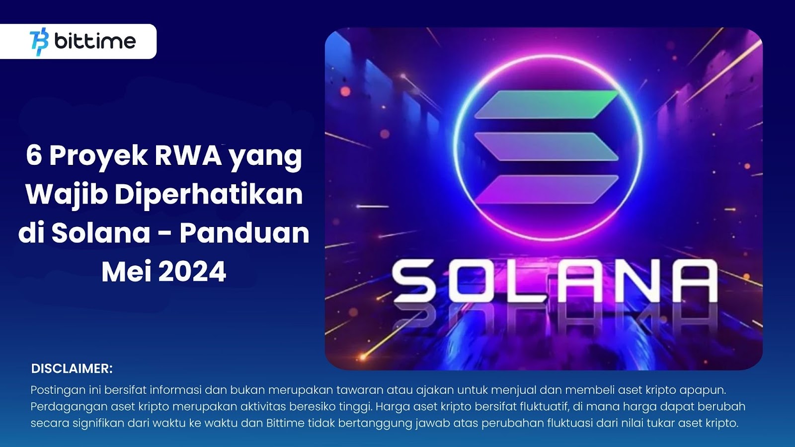 6 Proyek RWA yang Wajib Diperhatikan di Solana - Panduan Mei 2024 – Bittime