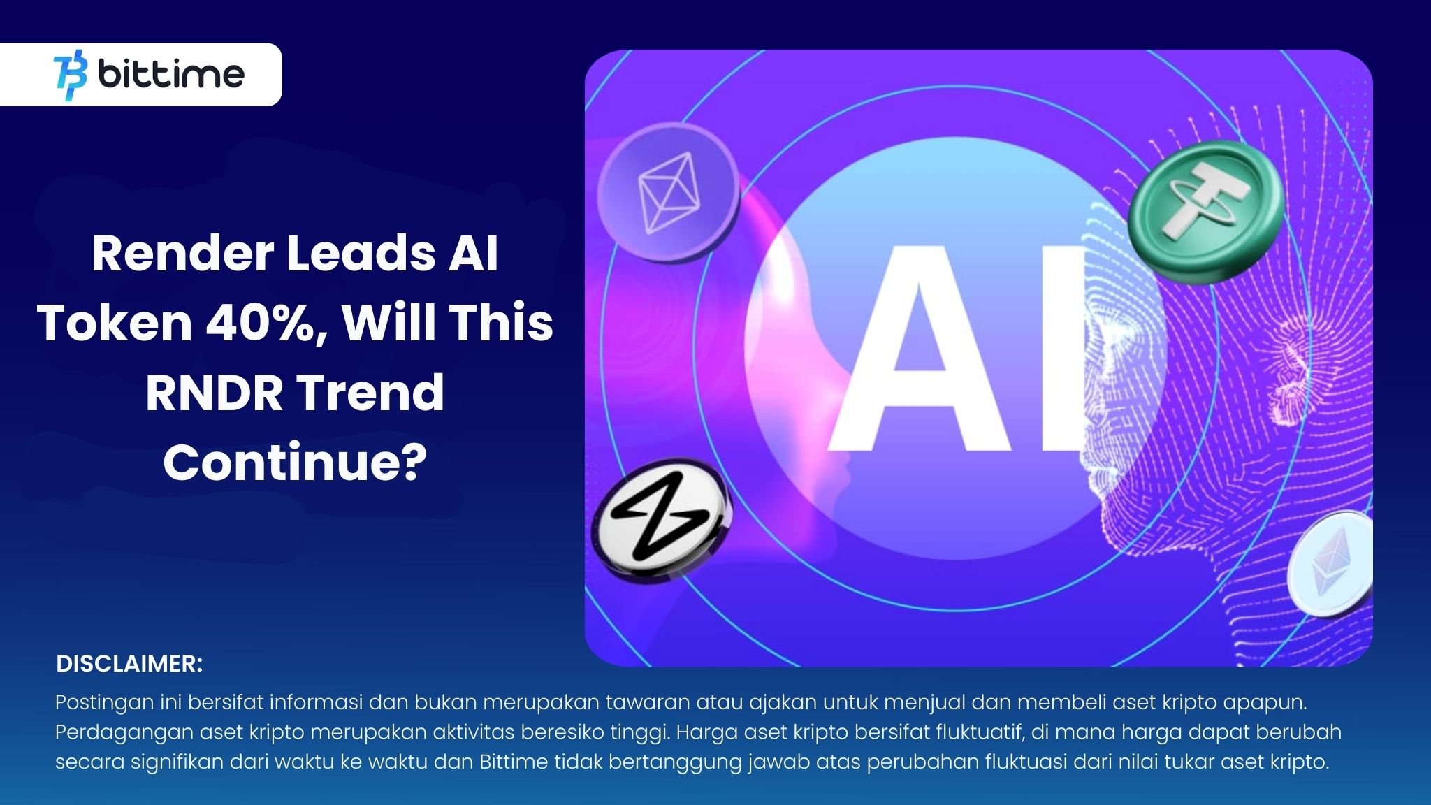 Render Leads AI Token 40%, Will This RNDR Trend Continue? – Bittime