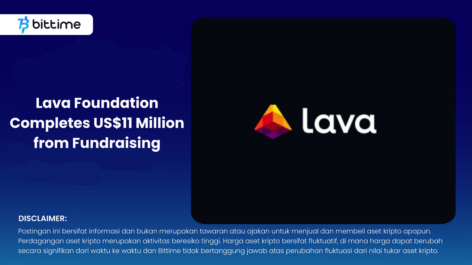 Lava Foundation Completes US$11 Million from Fundraising – Bittime
