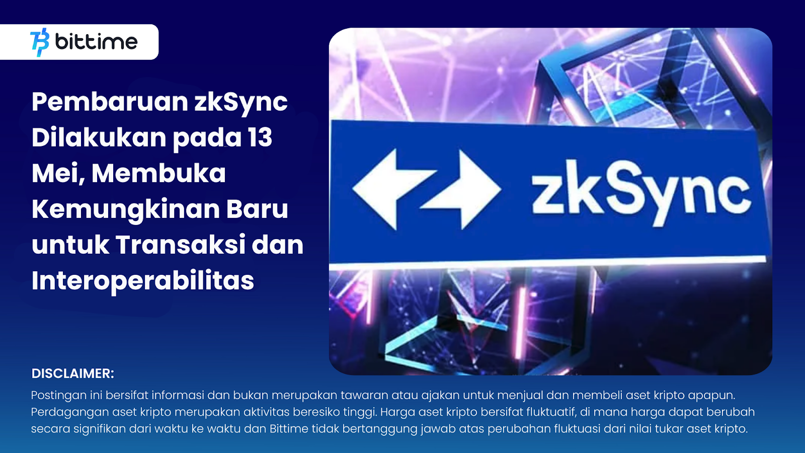 zkSync Update Made May 13, Opening New Possibilities for Transactions and Interoperability – Bittime
