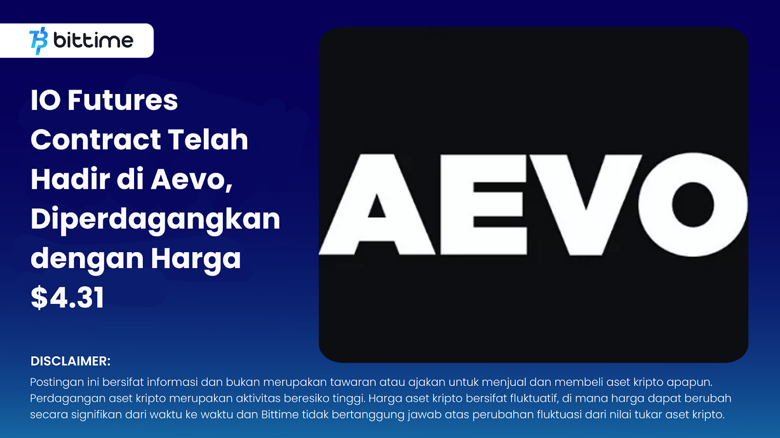 IO Futures Contract is Now Available on Aevo, Trading at $4.31 – Bittime