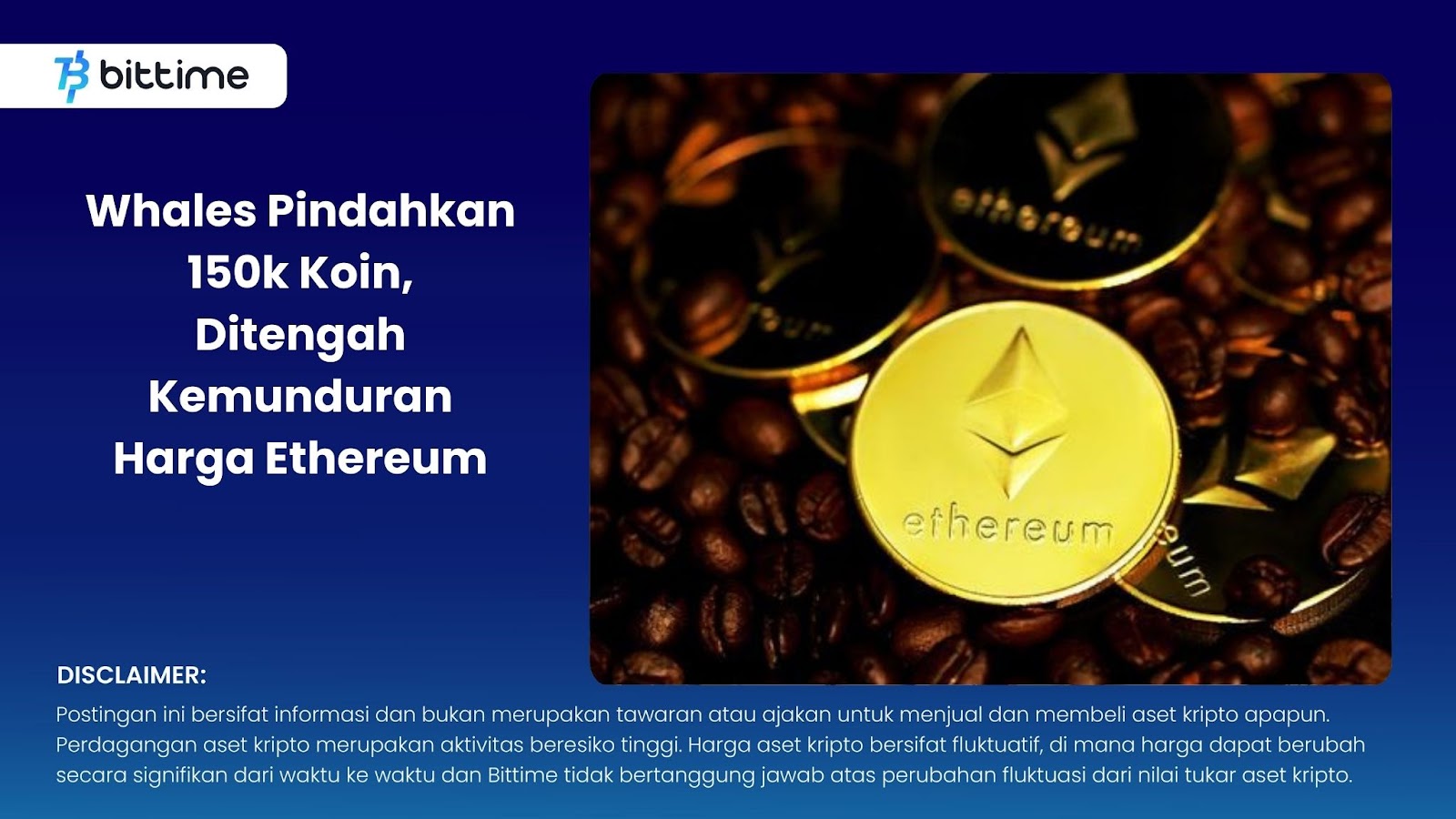 Whales Move 150k Coins, Amid Ethereum Price Pullback – Bittime