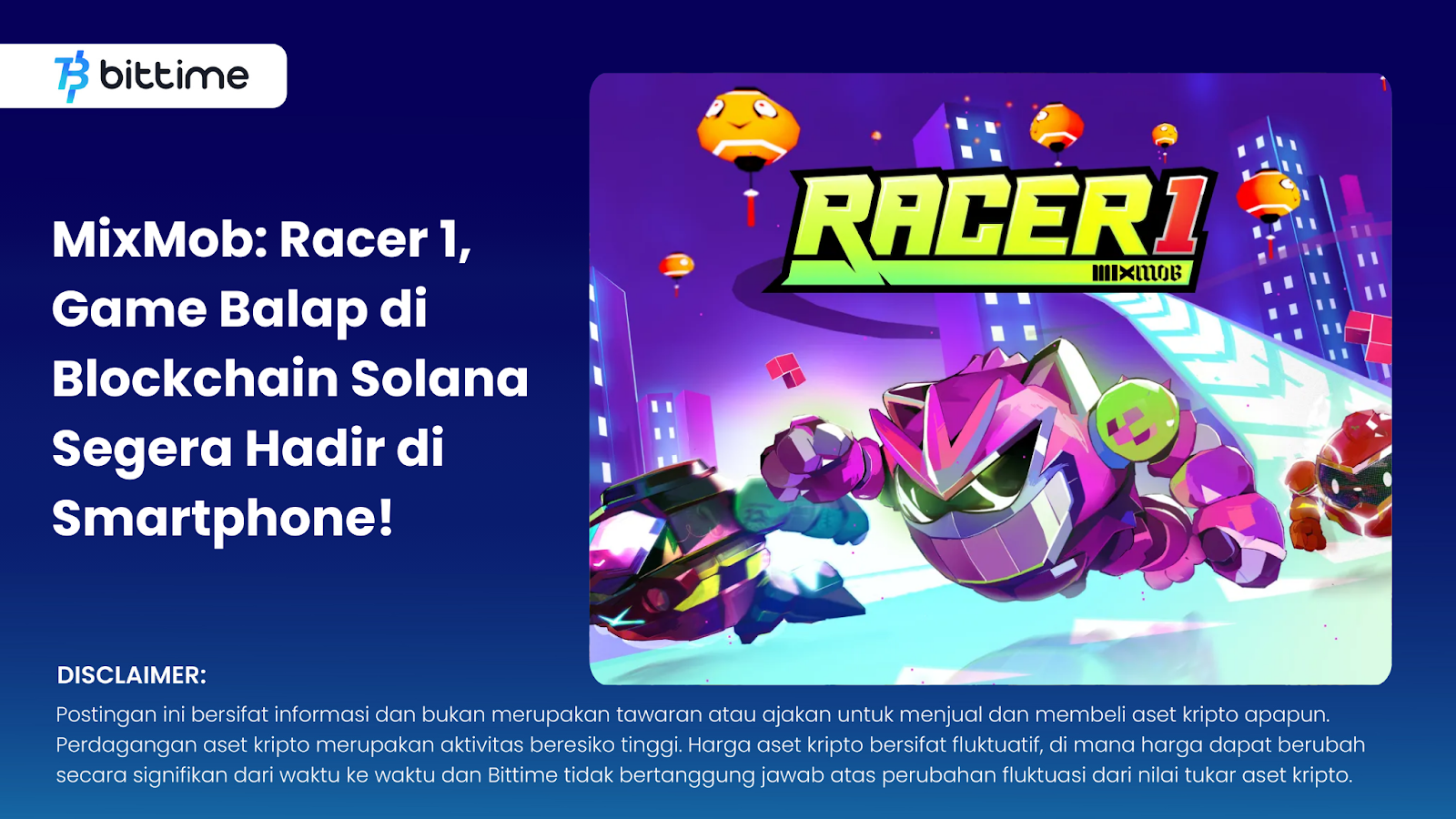 MixMob: Racer 1, Racing Game on the Solana Blockchain Coming Soon to ...