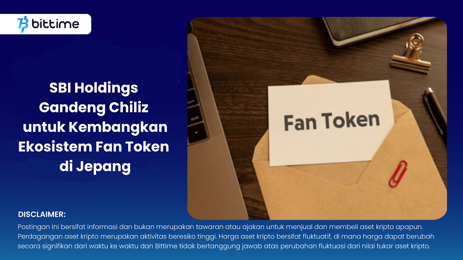 SBI Holdings Gandeng Chiliz untuk Kembangkan Ekosistem Fan Token di Jepang – Bittime