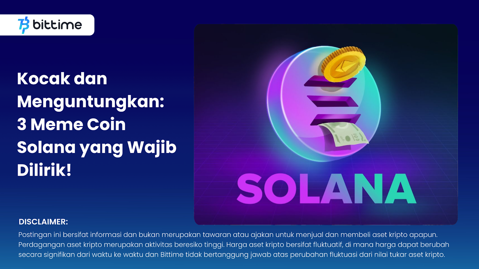 Hilarious and Profitable: 3 Solana Coin Memes You Must Check Out! – Bittime