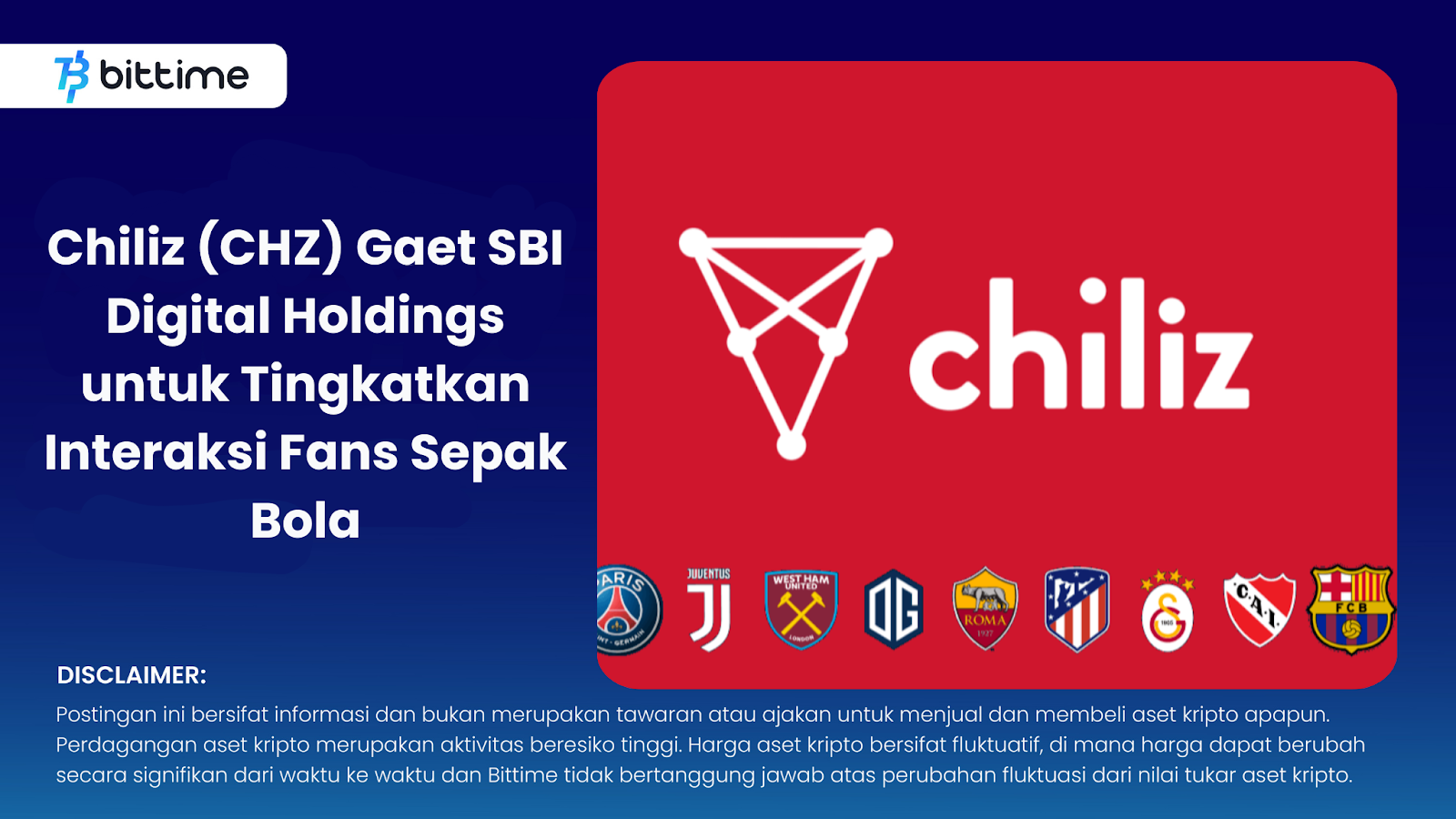 Chiliz (CHZ) Joins SBI Digital Holdings to Increase Football Fan Interaction – Bittime