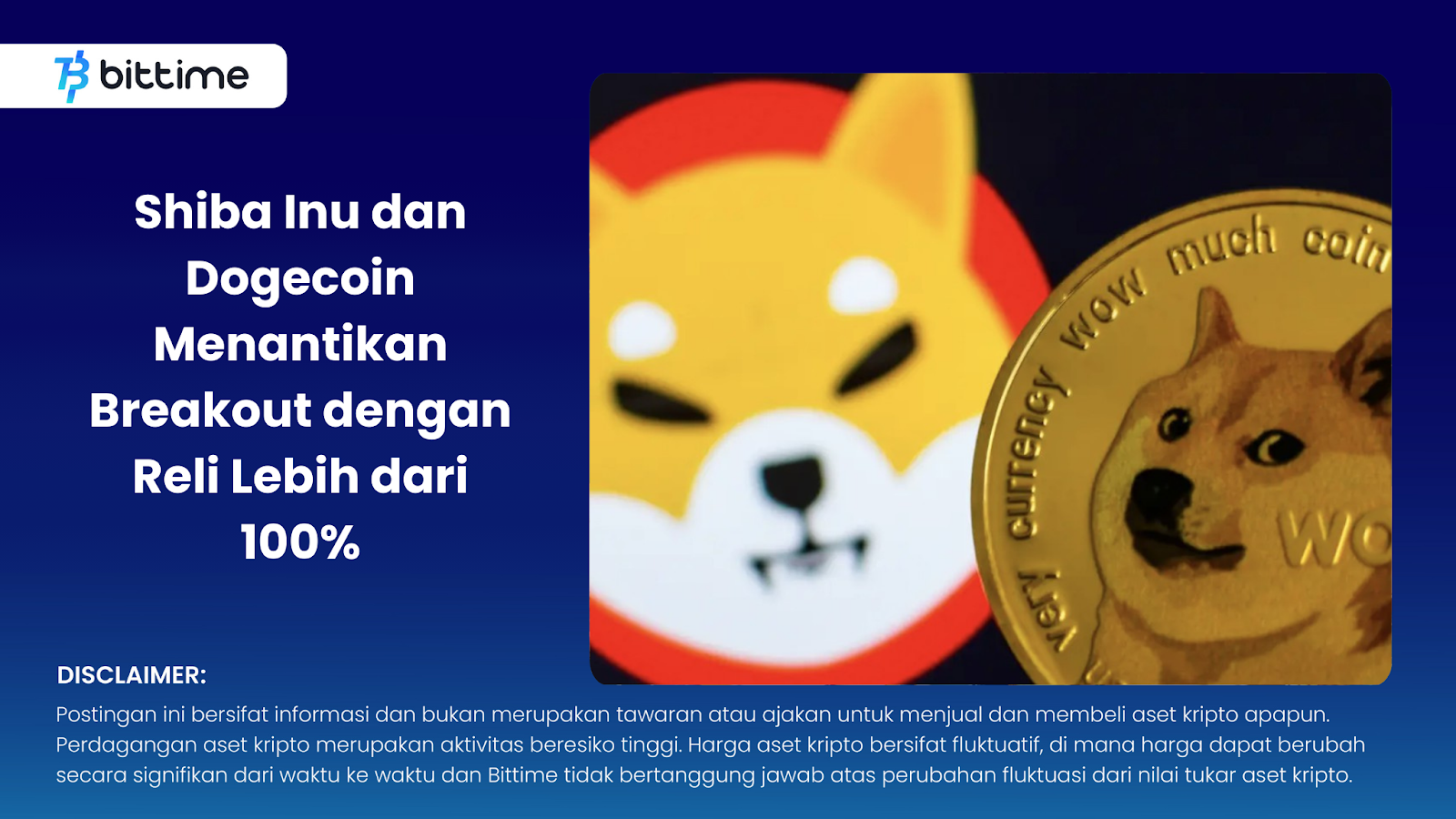 Shiba Inu dan Dogecoin Menantikan Breakout dengan Reli Lebih dari 100% – Bittime