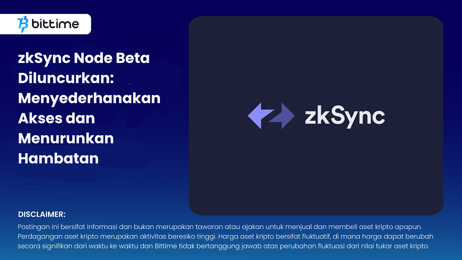 zkSync Node Beta Launches: Simplifying Access and Lowering Barriers – Bittime