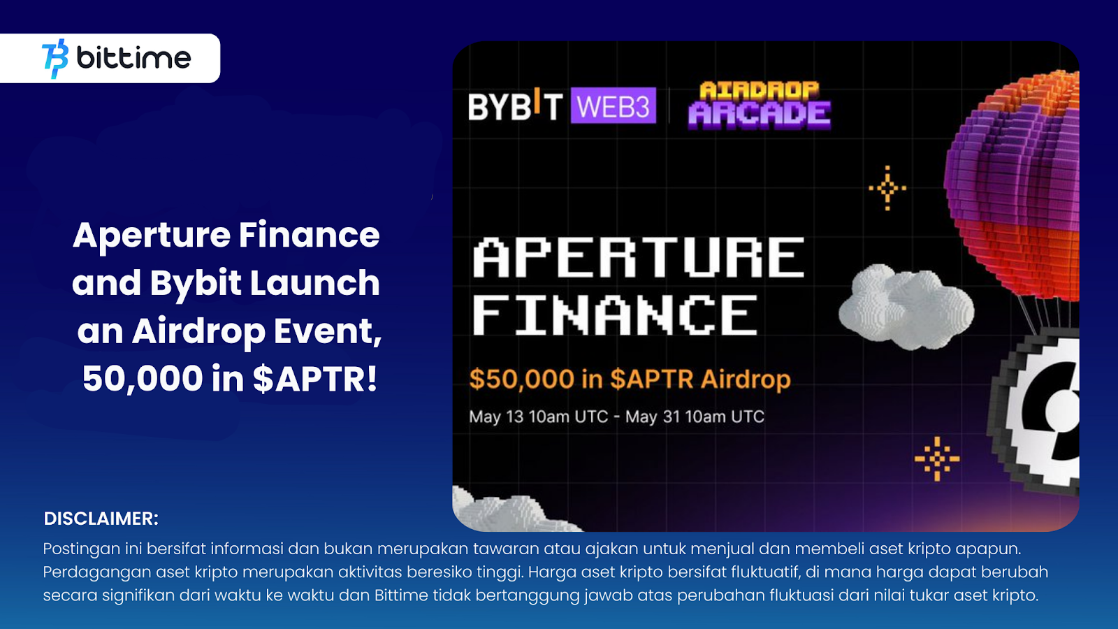 Aperture Finance and Bybit Launch an Airdrop Event, 50,000 in $APTR ...