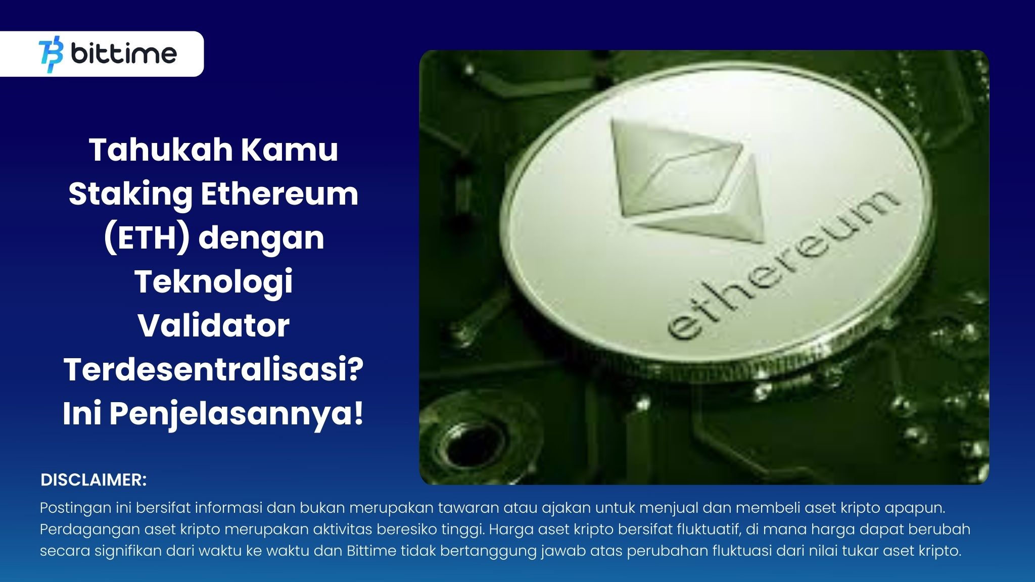 Tahukah Kamu Staking Ethereum (ETH) dengan Teknologi Validator Terdesentralisasi? Ini ...