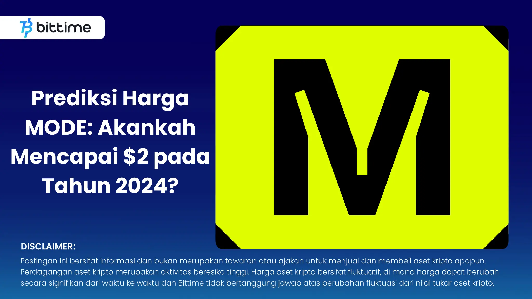 MODE Price Prediction: Will it Reach $2 in 2024? – Bittime