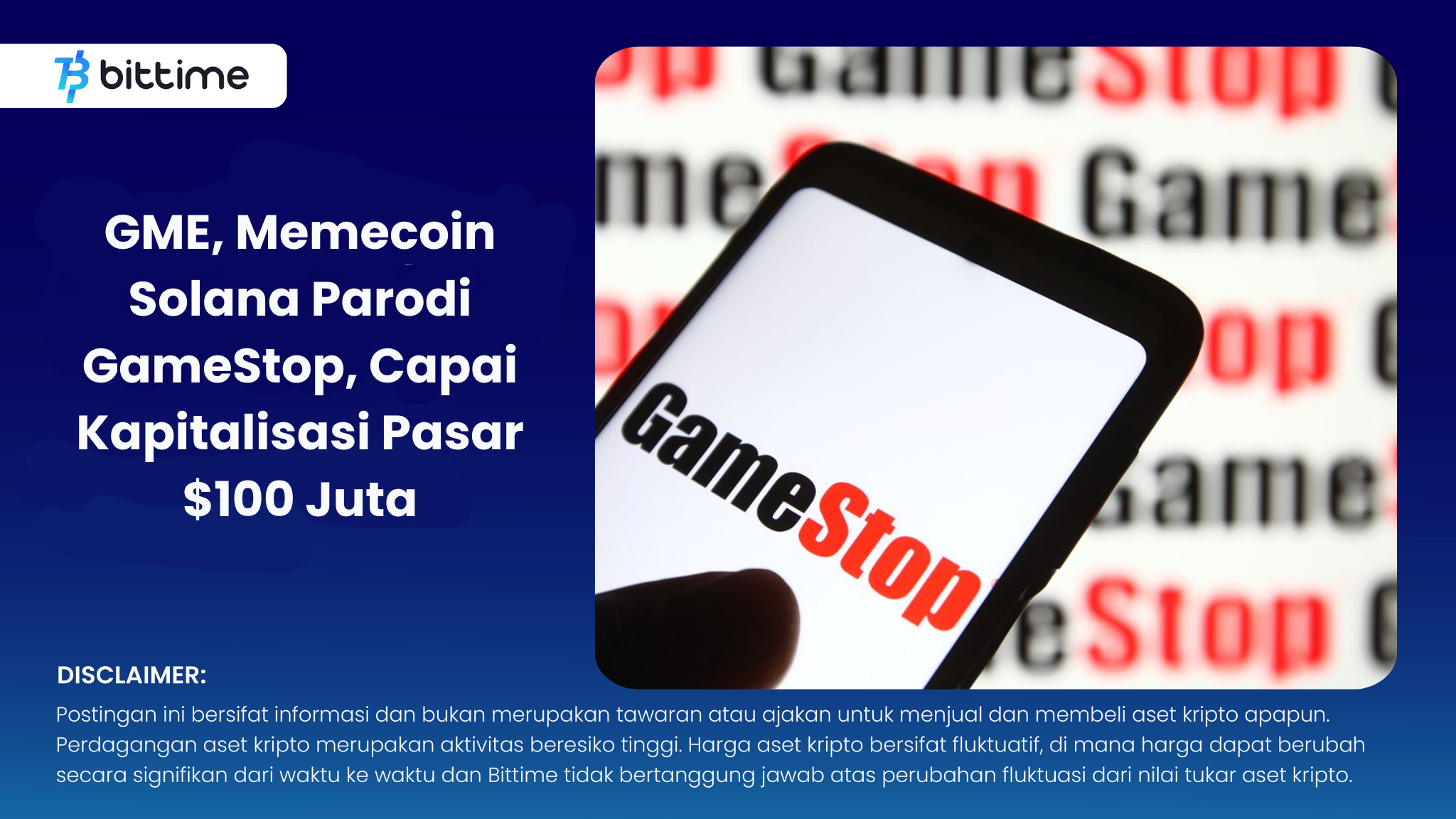 GME, Memecoin Solana Parody GameStop, Reaches $100 Million Market Cap ...