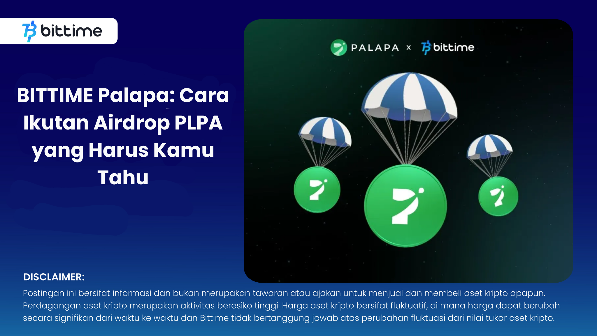BITTIME Palapa: How to Join PLPA Airdrop You Should Know – Bittime