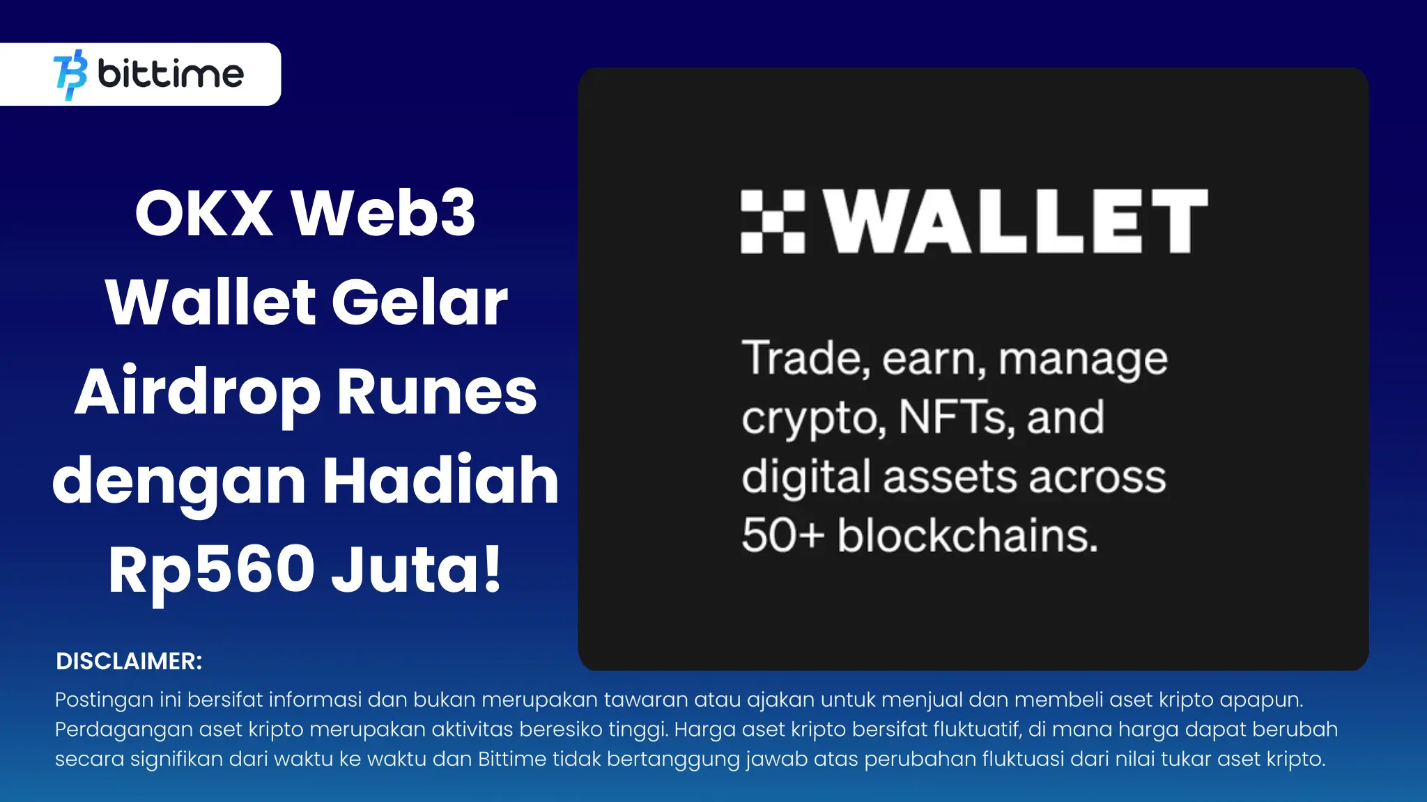 OKEx Web3 Wallet Holds Airdrop Runes with Prizes of IDR 560 Million! – Bittime