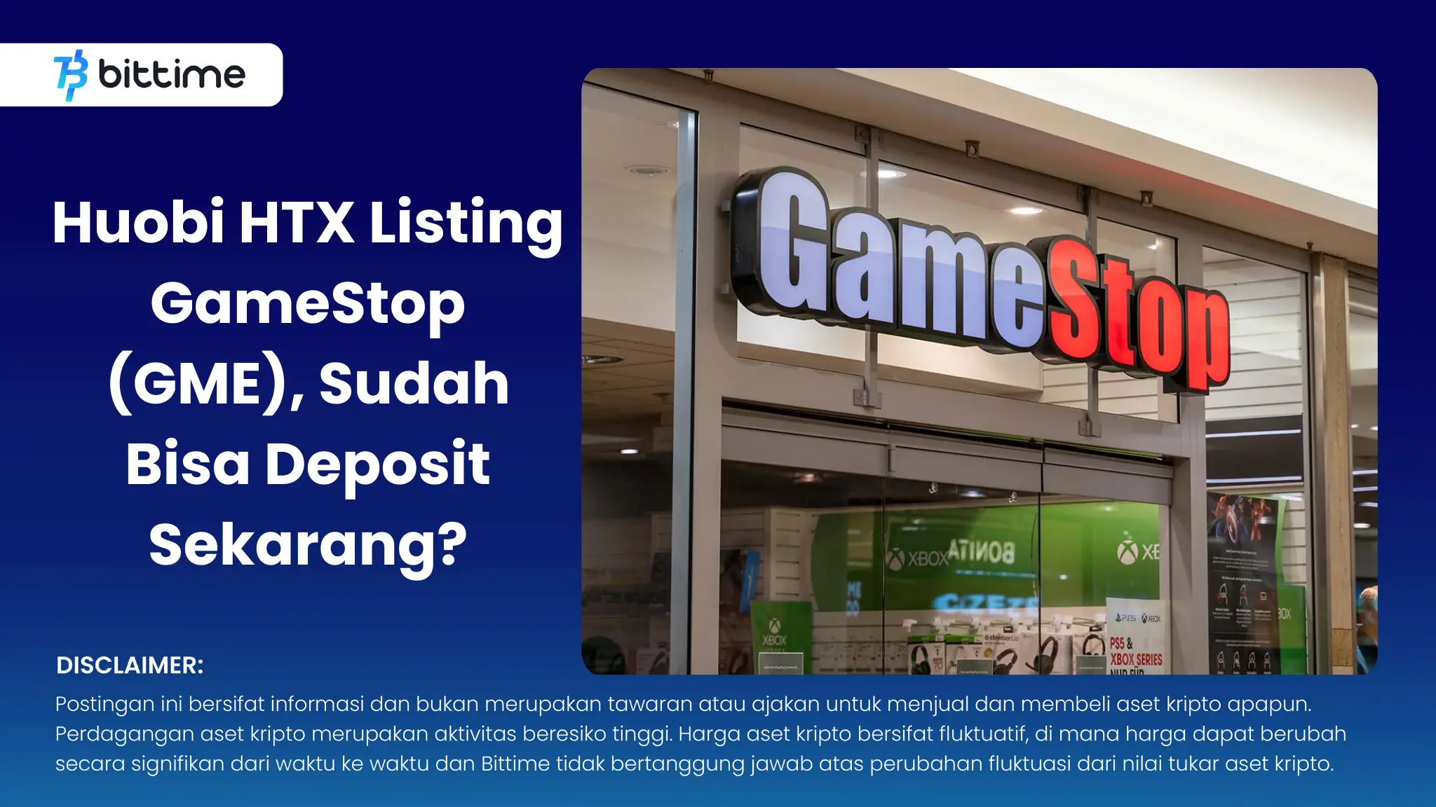 Huobi HTX Listing GameStop (GME), Can You Deposit Now? – Bittime