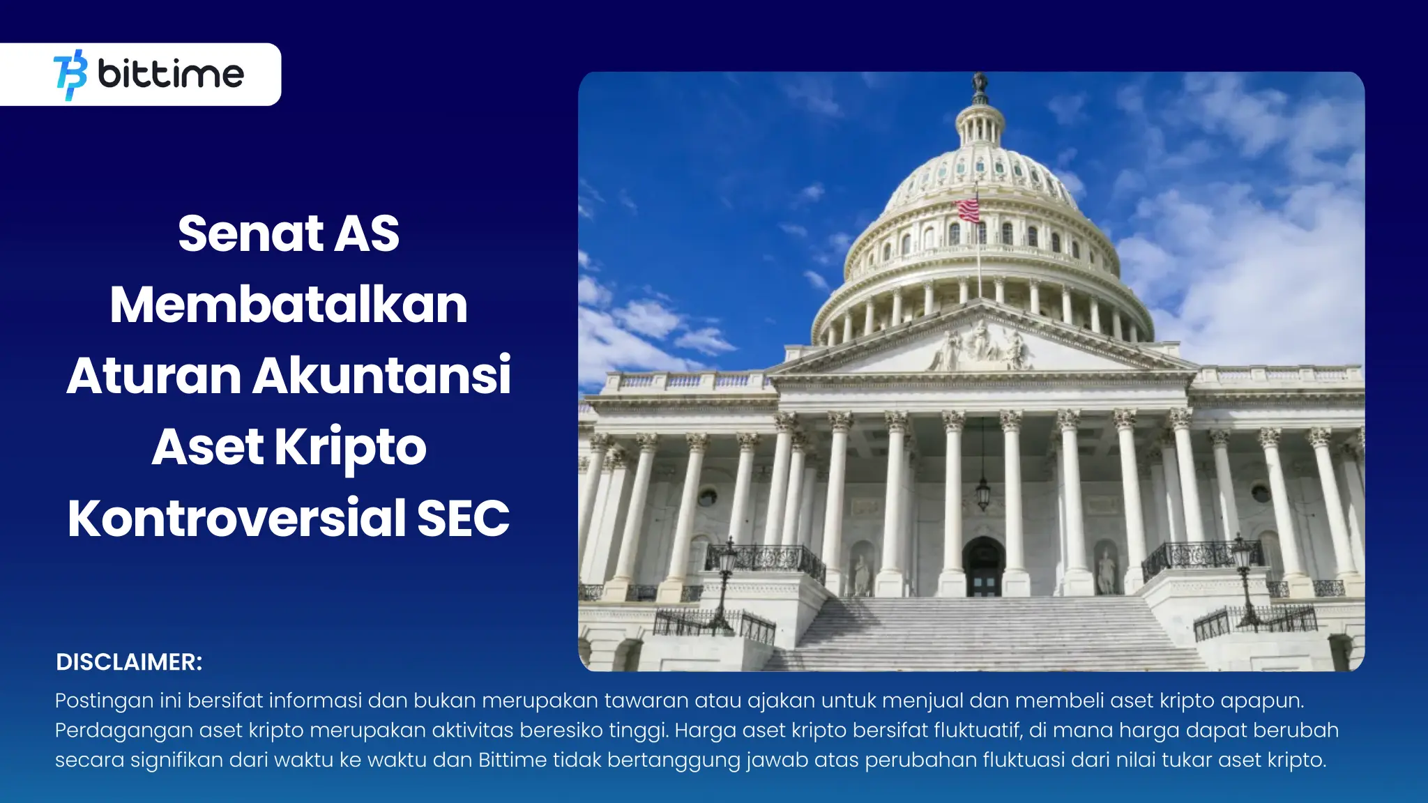 US Senate Overturns SEC's Controversial Crypto Asset Accounting Rule – Bittime