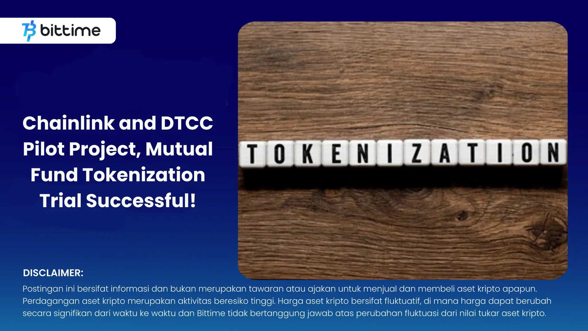Chainlink and DTCC Pilot Project, Mutual Fund Tokenization Trial Successful! – Bittime
