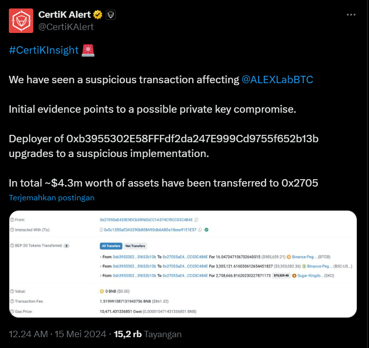 ALEX Lab: Hack Chronology and Rewards for Returnees – Bittime