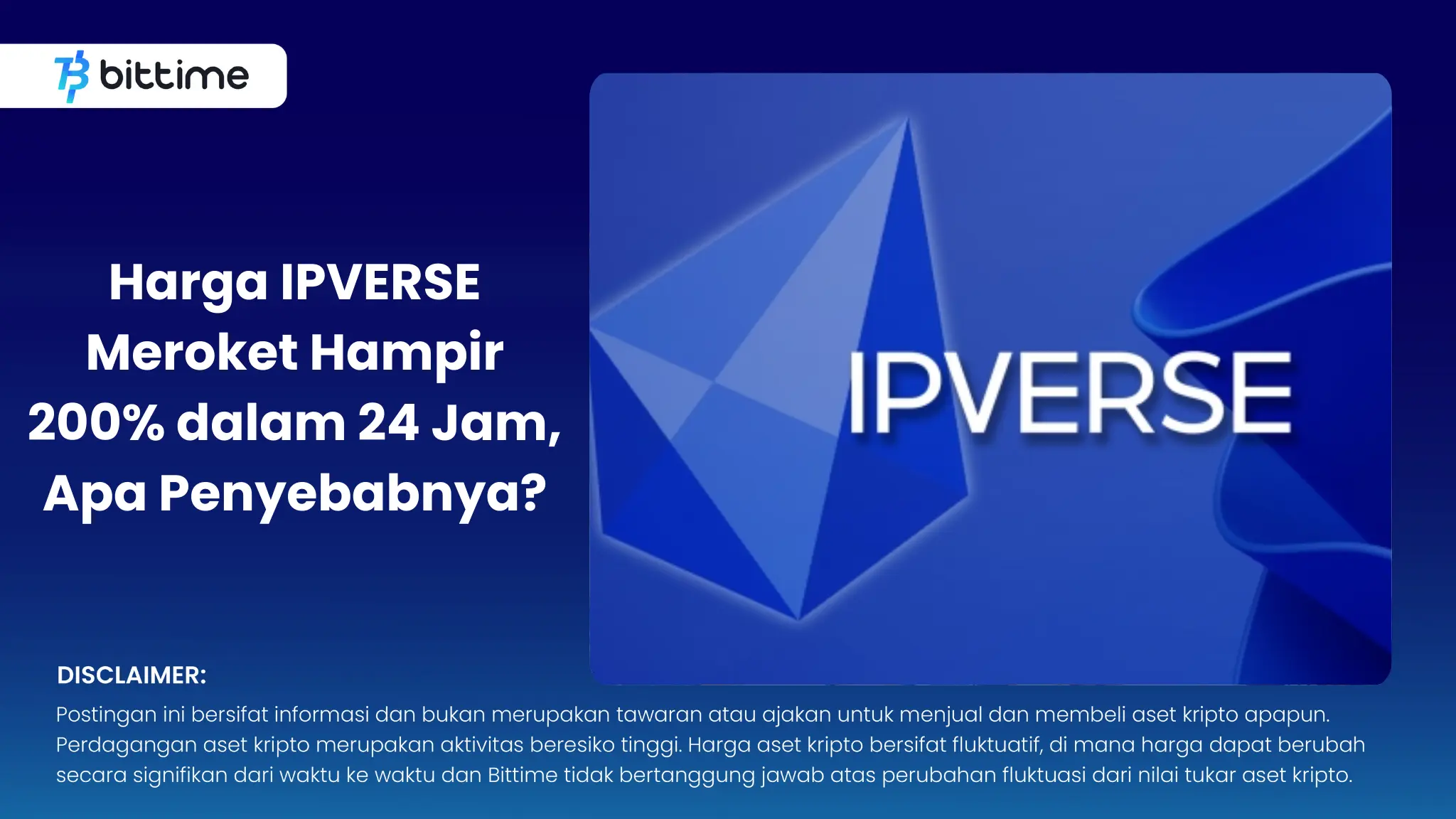 IPVERSE Price Skyrocketed Nearly 200% in 24 Hours, What's the Cause? – Bittime