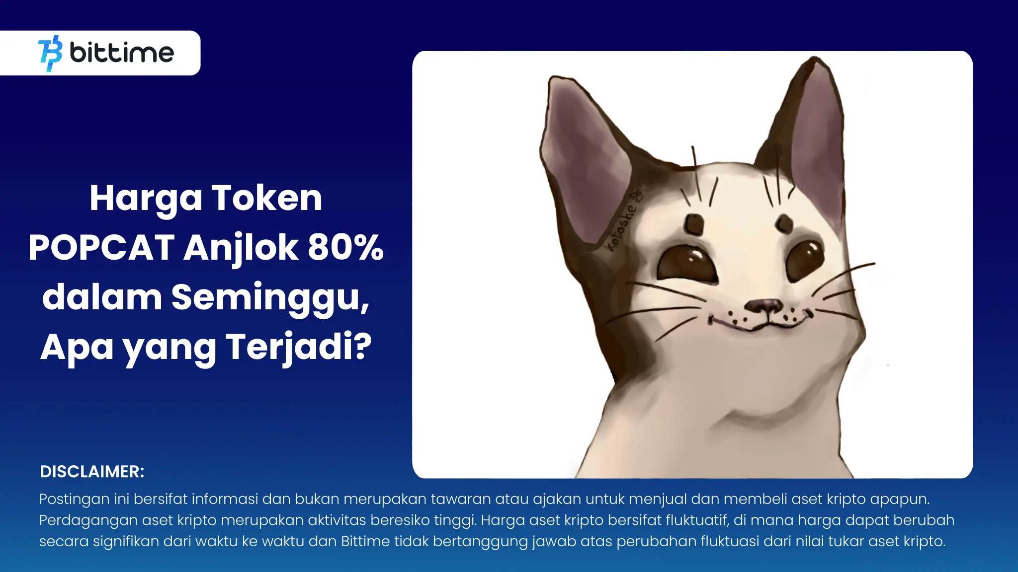 POPCAT Token Price Drops 80% in a Week, What Happened? – Bittime