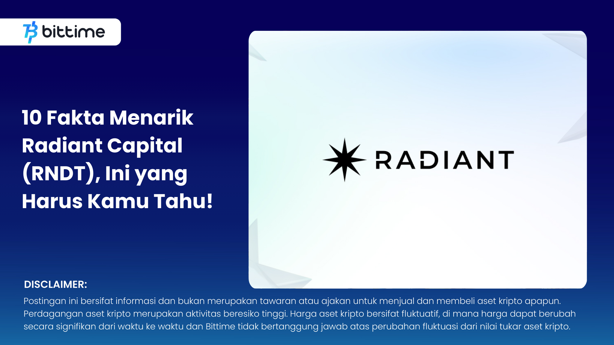 10 Interesting Facts about Radiant Capital (RNDT), Here's What You Need to Know! – Bittime