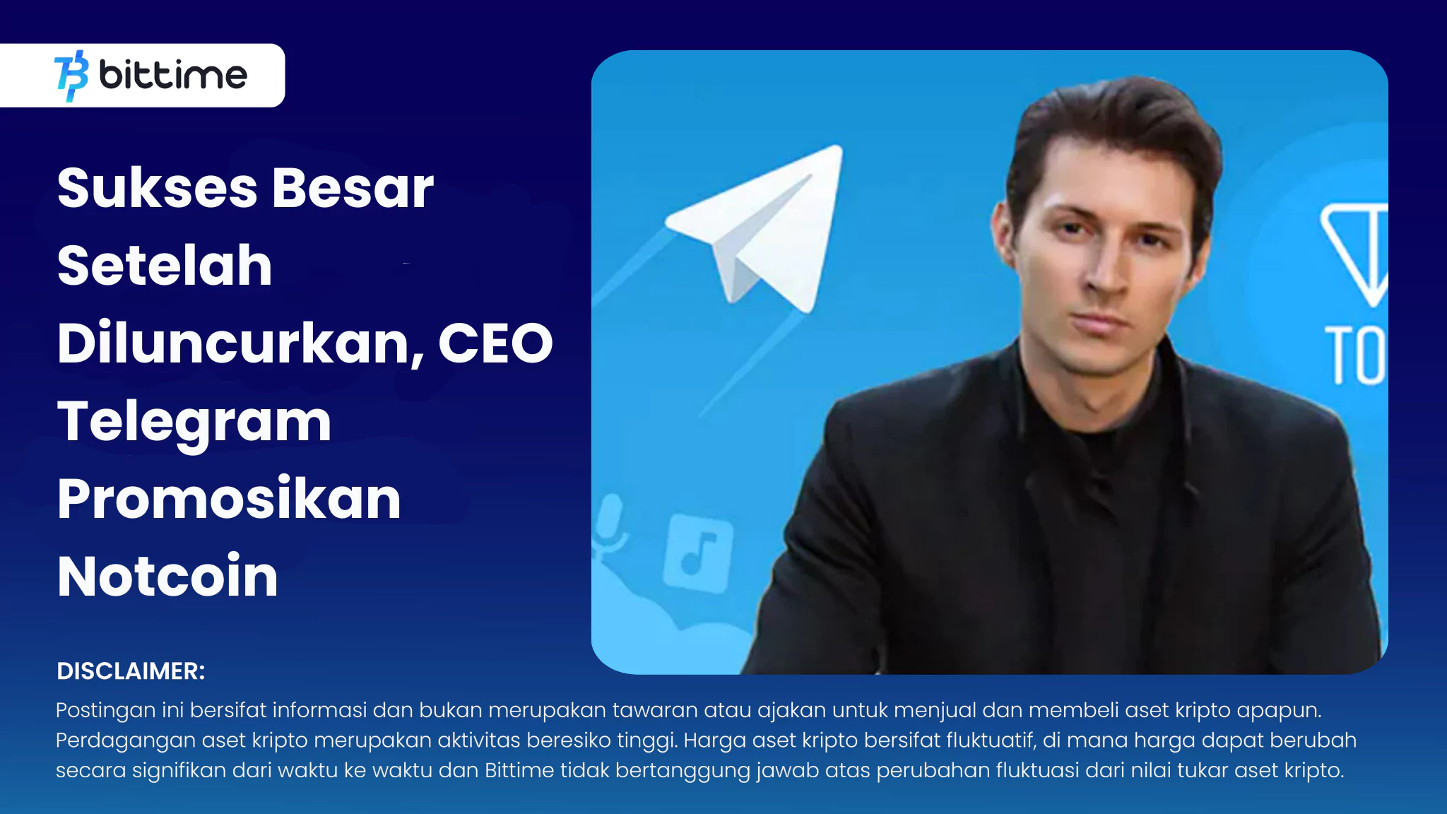 Great Success After Launch, Telegram CEO Promotes Notcoin – Bittime