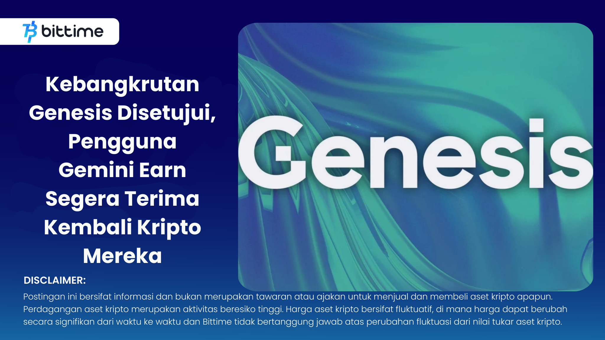 Genesis Bankruptcy Approved, Gemini Earn Users Immediately Receive ...