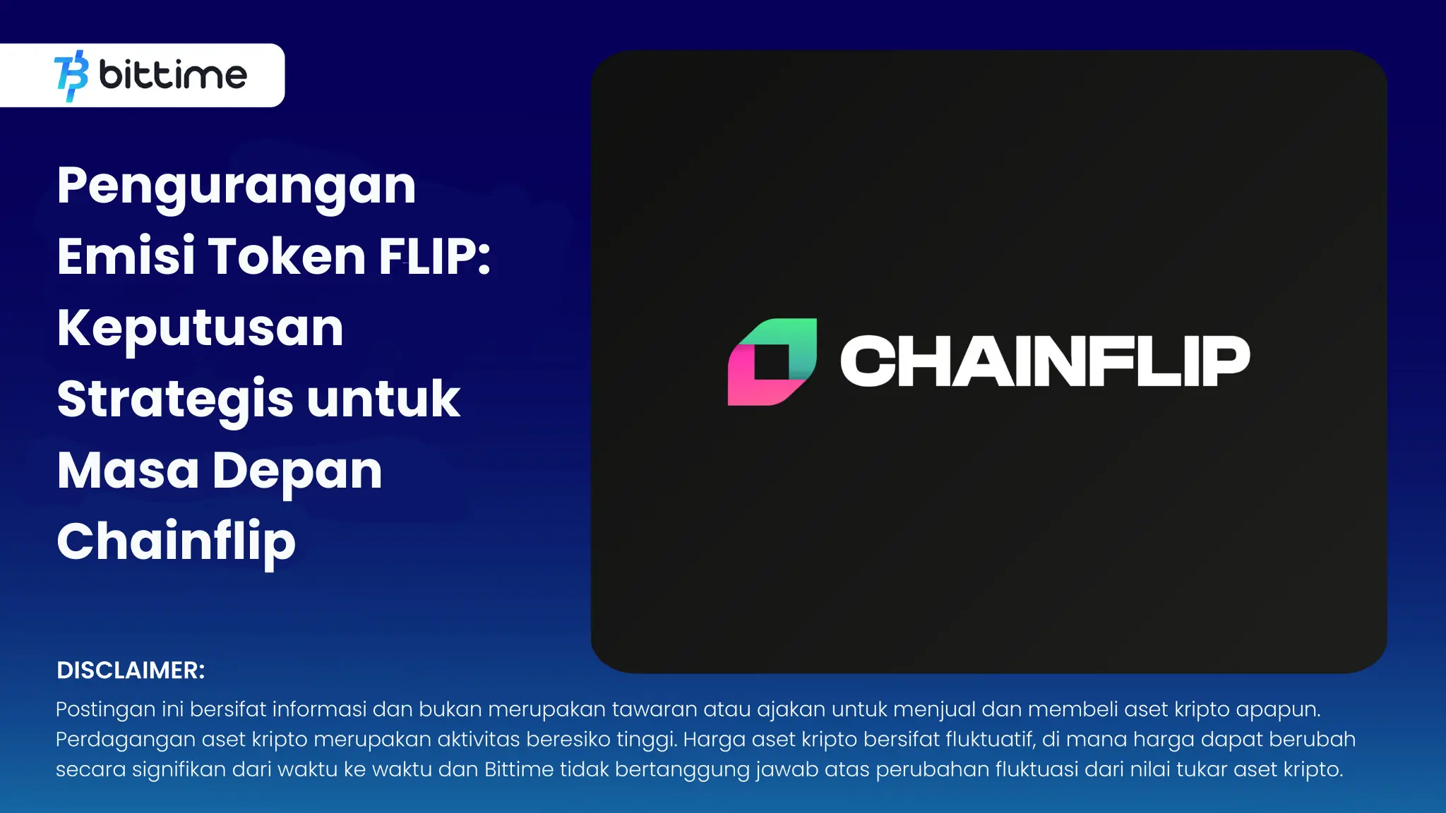 Pengurangan Emisi Token FLIP: Keputusan Strategis untuk Masa Depan Chainflip – Bittime