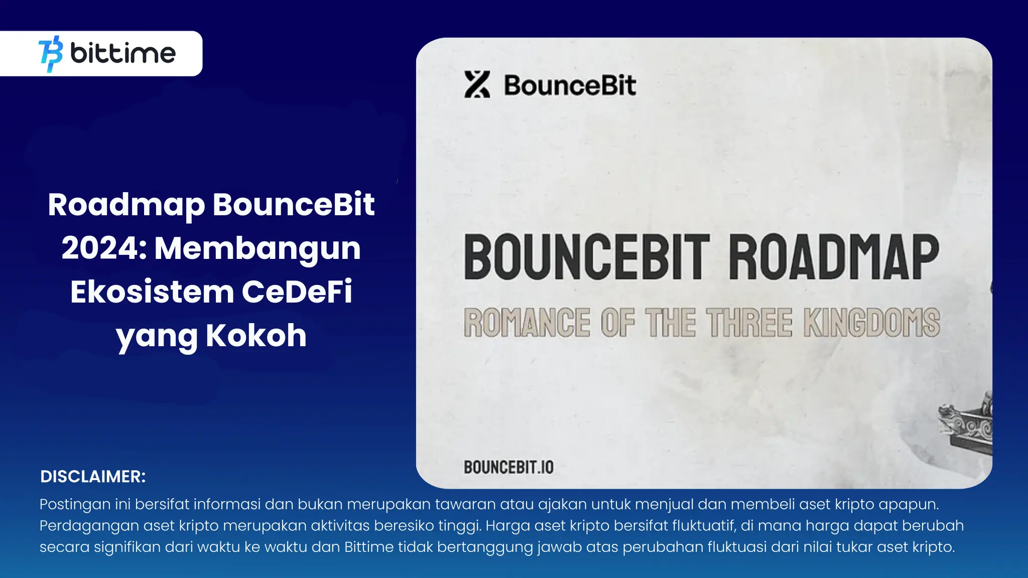 Roadmap BounceBit 2024: Membangun Ekosistem CeDeFi yang Kokoh – Bittime