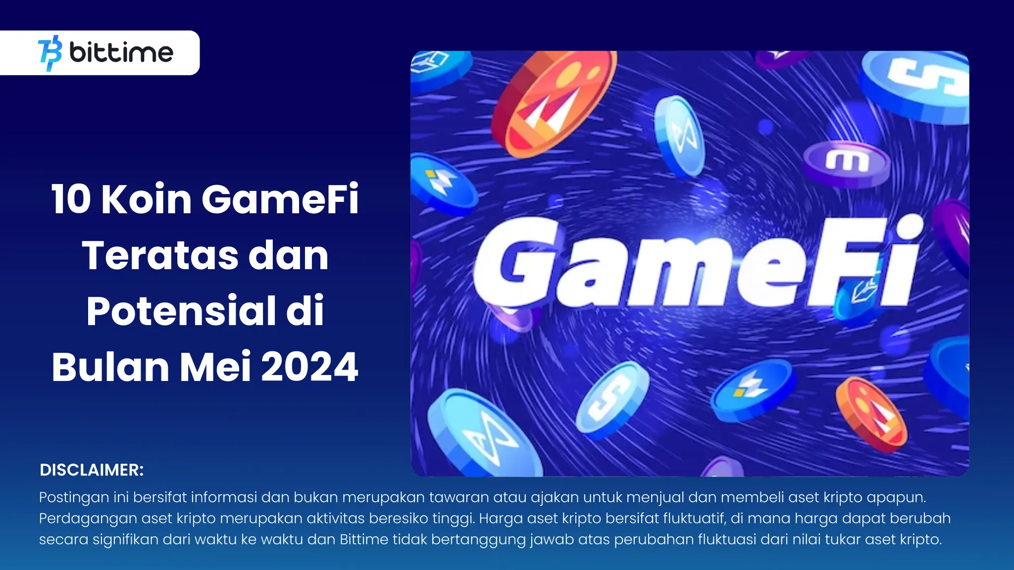 Top 10 GameFi Coins and Potential in May 2024 – Bittime